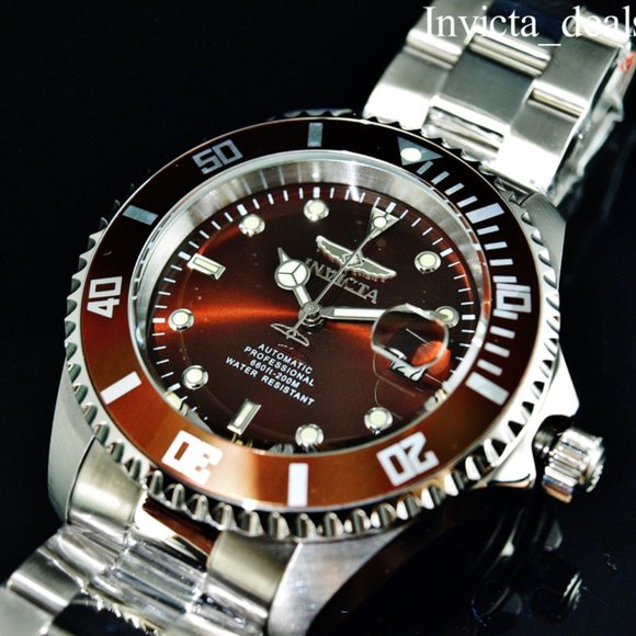 Invicta | Accessories | Sale Mens Pro Diver Automatic Crimson Red Dial ...